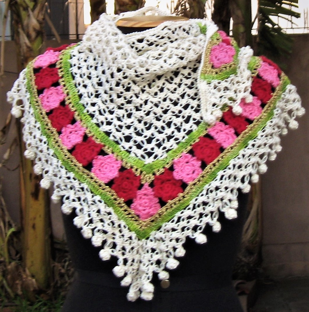 JANBRAZIL: Xale em crochê/ crochet shawl