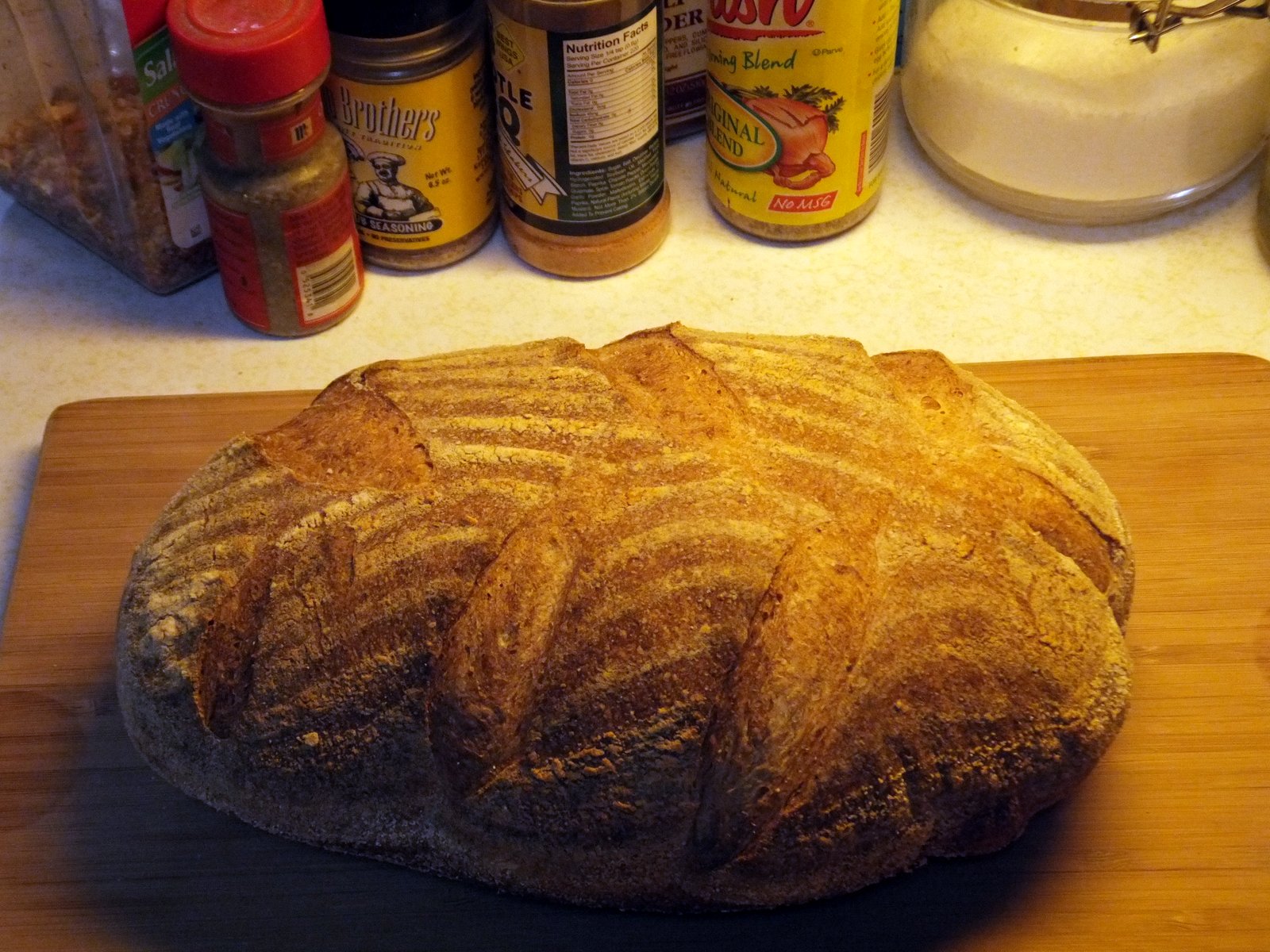 Chaos Amongst the Flours and Flowers: A Holy Grail Bread for Dabrownman