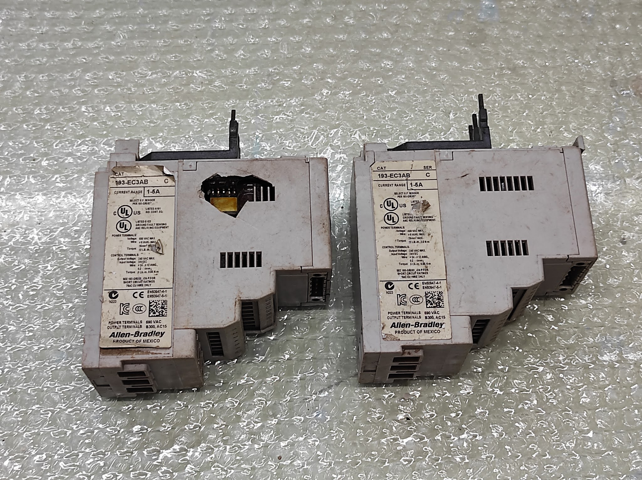 ALLEN BRADLEY CAT 193-EC3AB SER C E3 PLUS OVERLOAD RELAY