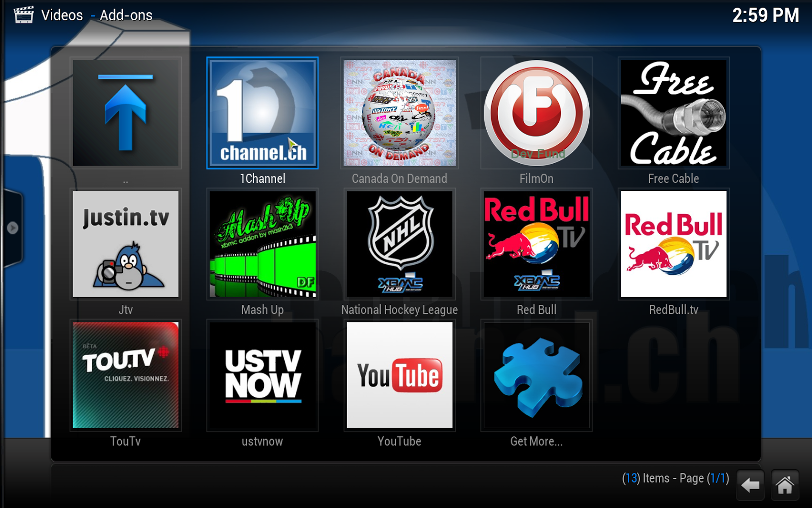 i XBMC, KODI ,watch movies, TV-shows and more.: Install 1Channel to ...