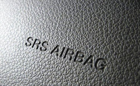 Car SRS front airbag system deployment