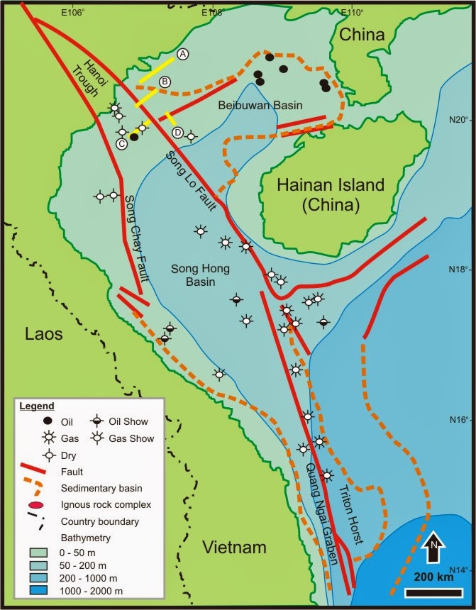 Seismic Atlas of SE Asian Basins: Song Hong / Yinggehai Basin