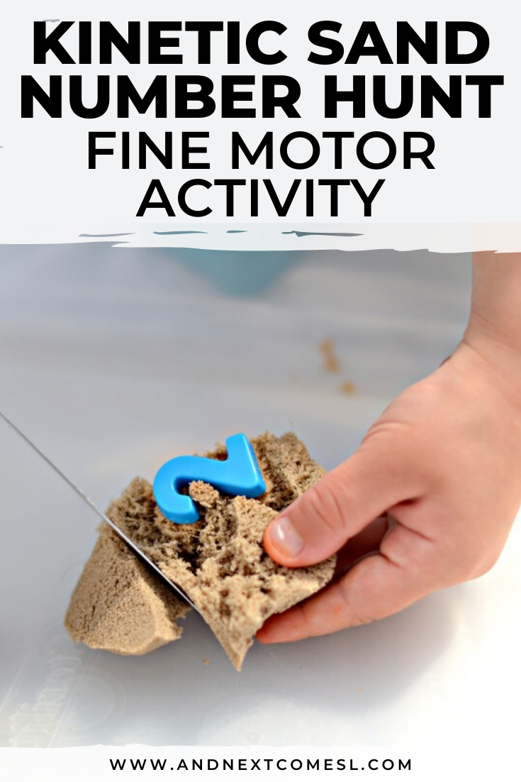 Kinetic Sand Number Hunt Activity | And Next Comes L - Hyperlexia Resources