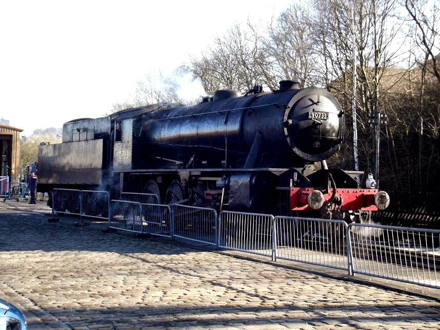 Steam Memories: British Railways No 90733 2-8-0 heavy goods engine