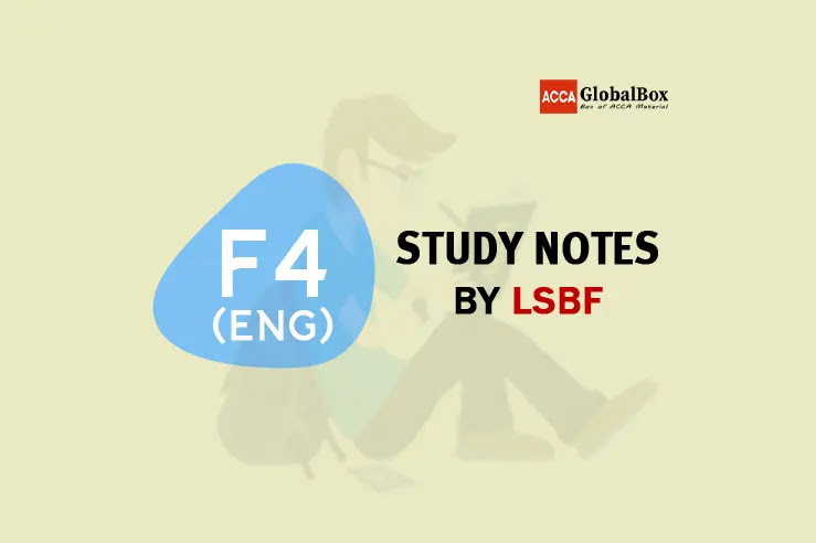 F4 (ENGLISH) - Study Notes by LSBF