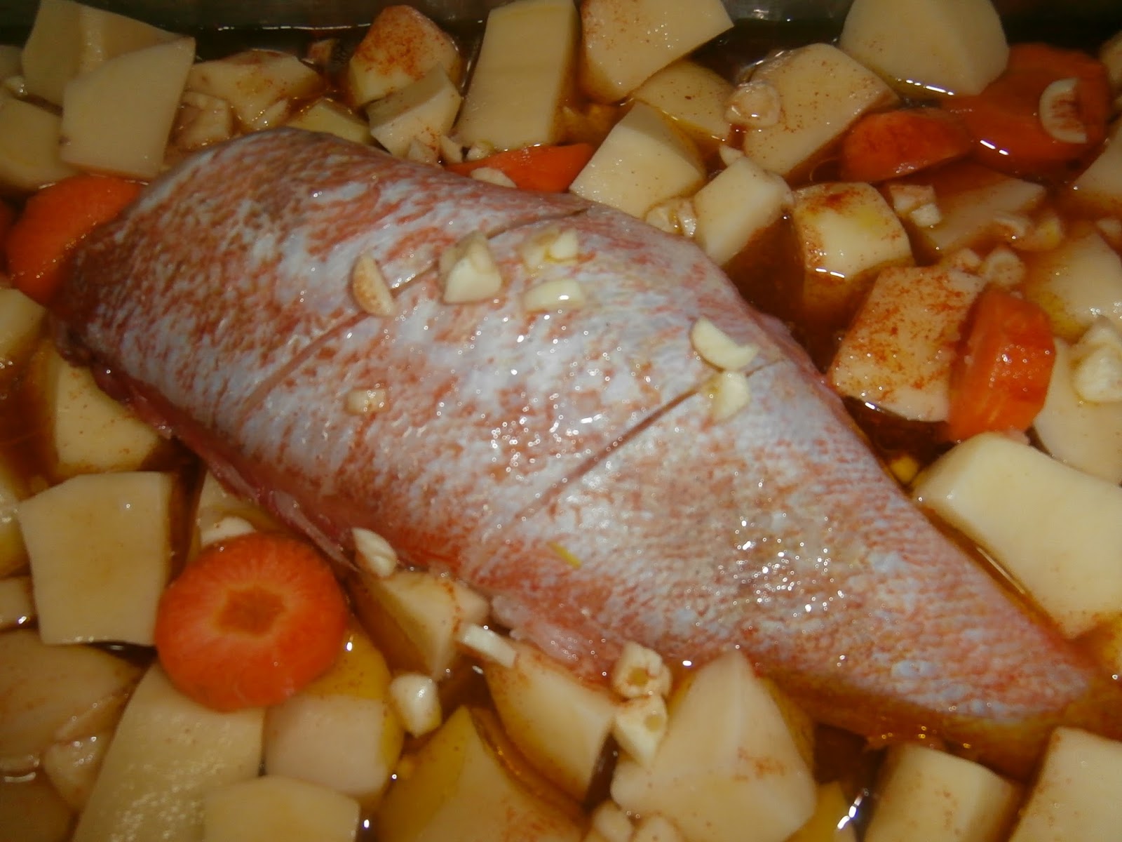 Gastronomy Health Life: Peixe vermelho assado no forno