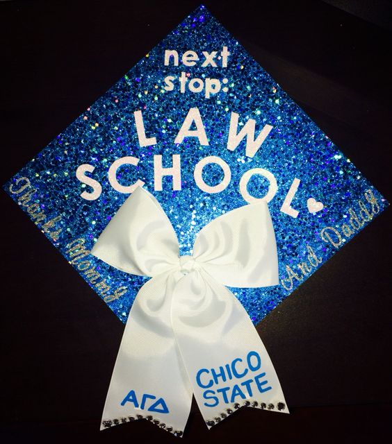 Law School Bound Grad Caps ~ Brazen and Brunette ⚖ law school advice ...