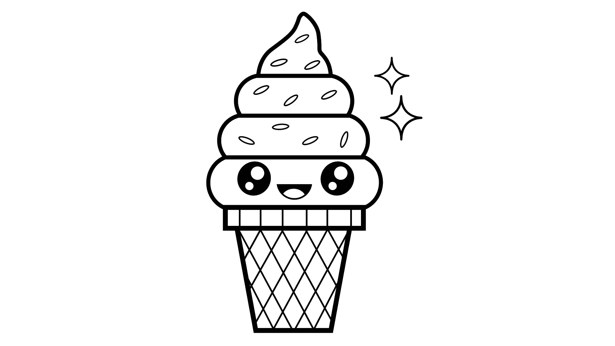 HOW TO DRAW A CUTE ICE CREAM, STEP BY STEP