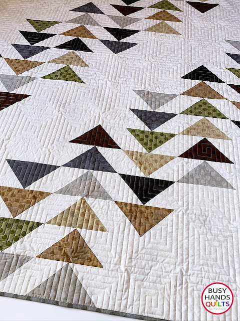 Busy Hands Quilts: Formation Throw Quilt in Moda Grunge Seeing Spots!