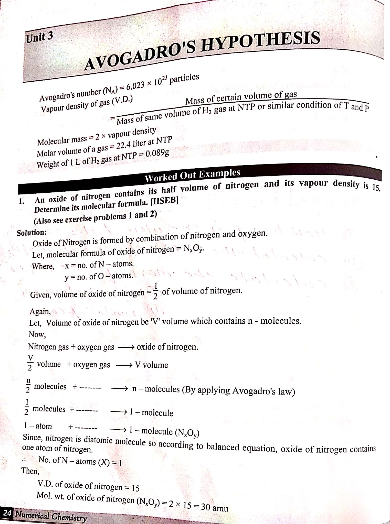 Avogadro's Law All Numerical,Notes,Pdf,Clear Cut, Solved ,Unsolved ...