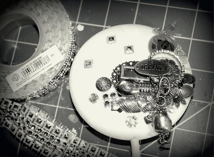 My Craft and Garden Tales: Mixed media on Styrofoam?