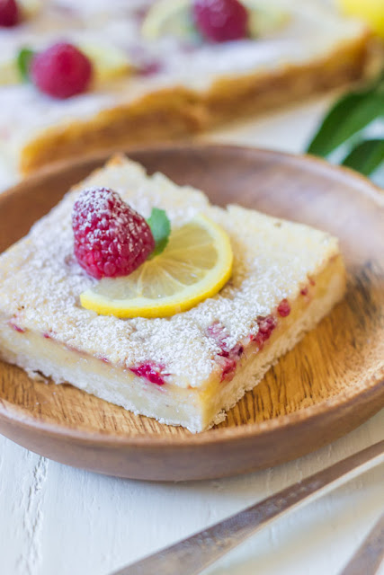 RASPBERRY LEMON BARS | Enjoyed Life