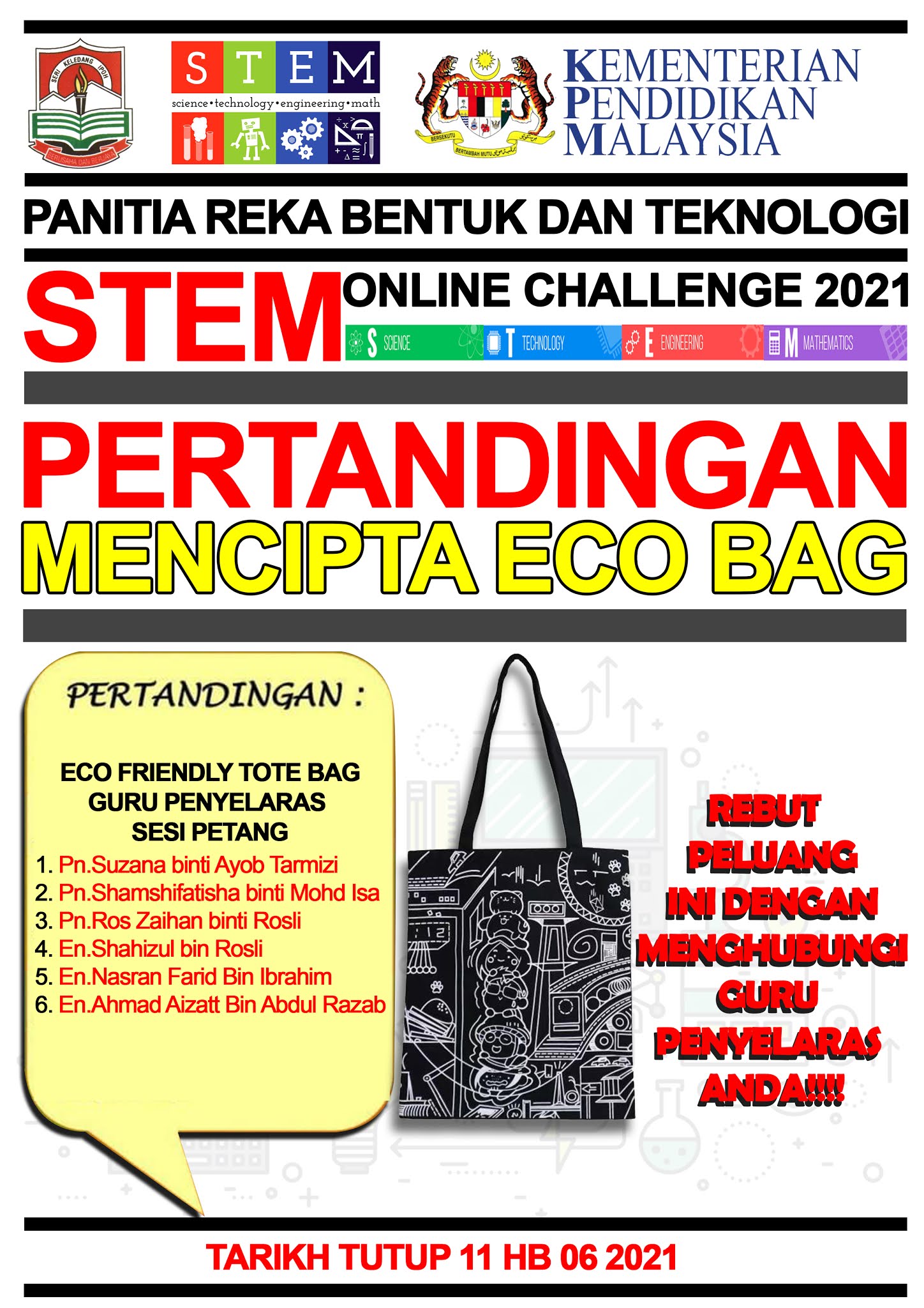 POSTER PERTANDINGAN RBT PERINGKAT SEKOLAH SESI PETANG 2021