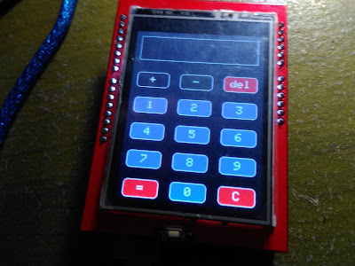 Calculator Apps using LCD Touch Screen