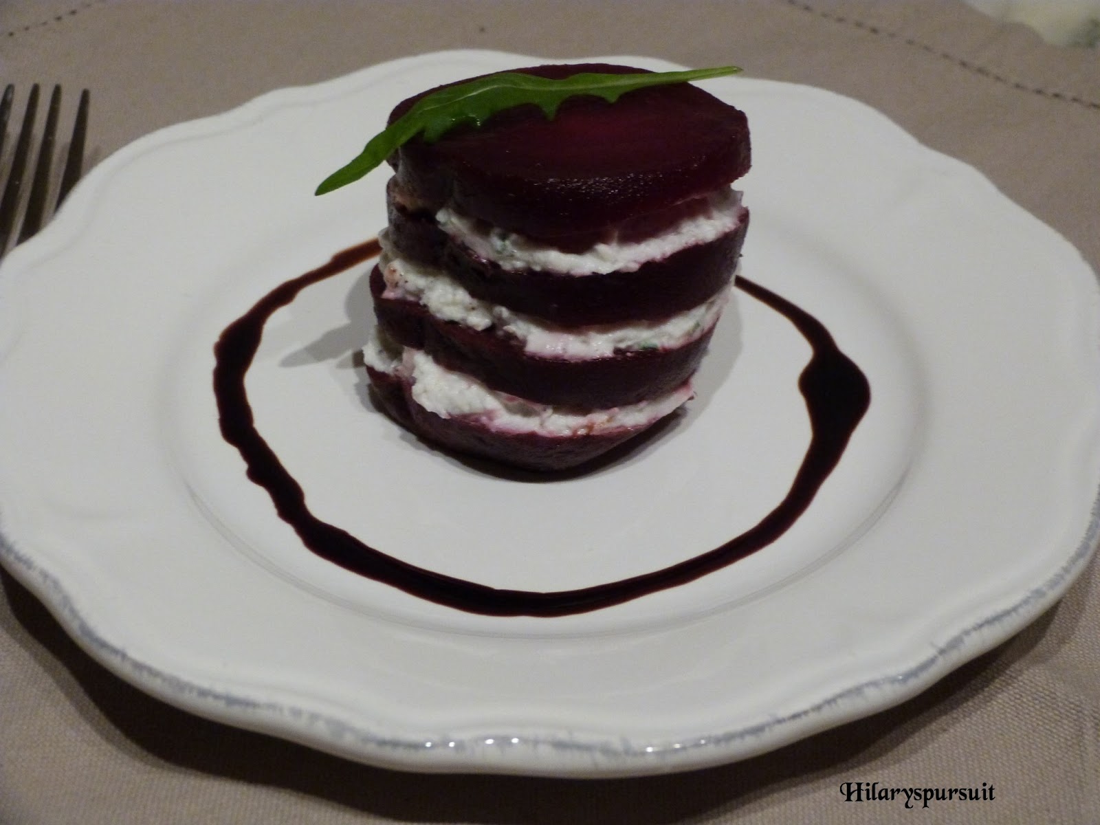Dans la cuisine d'Hilary: Millefeuille de betterave au chèvre frais ...