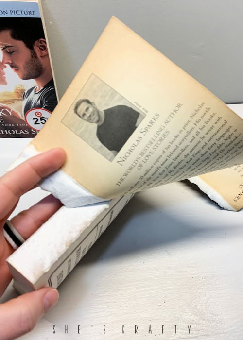 She's Crafty: How to Make a DIY Decorative Book Stack