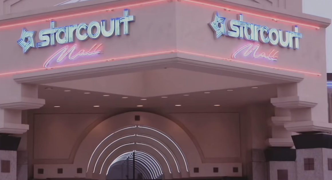 Where is Starcourt Mall from 'Stranger Things' located?