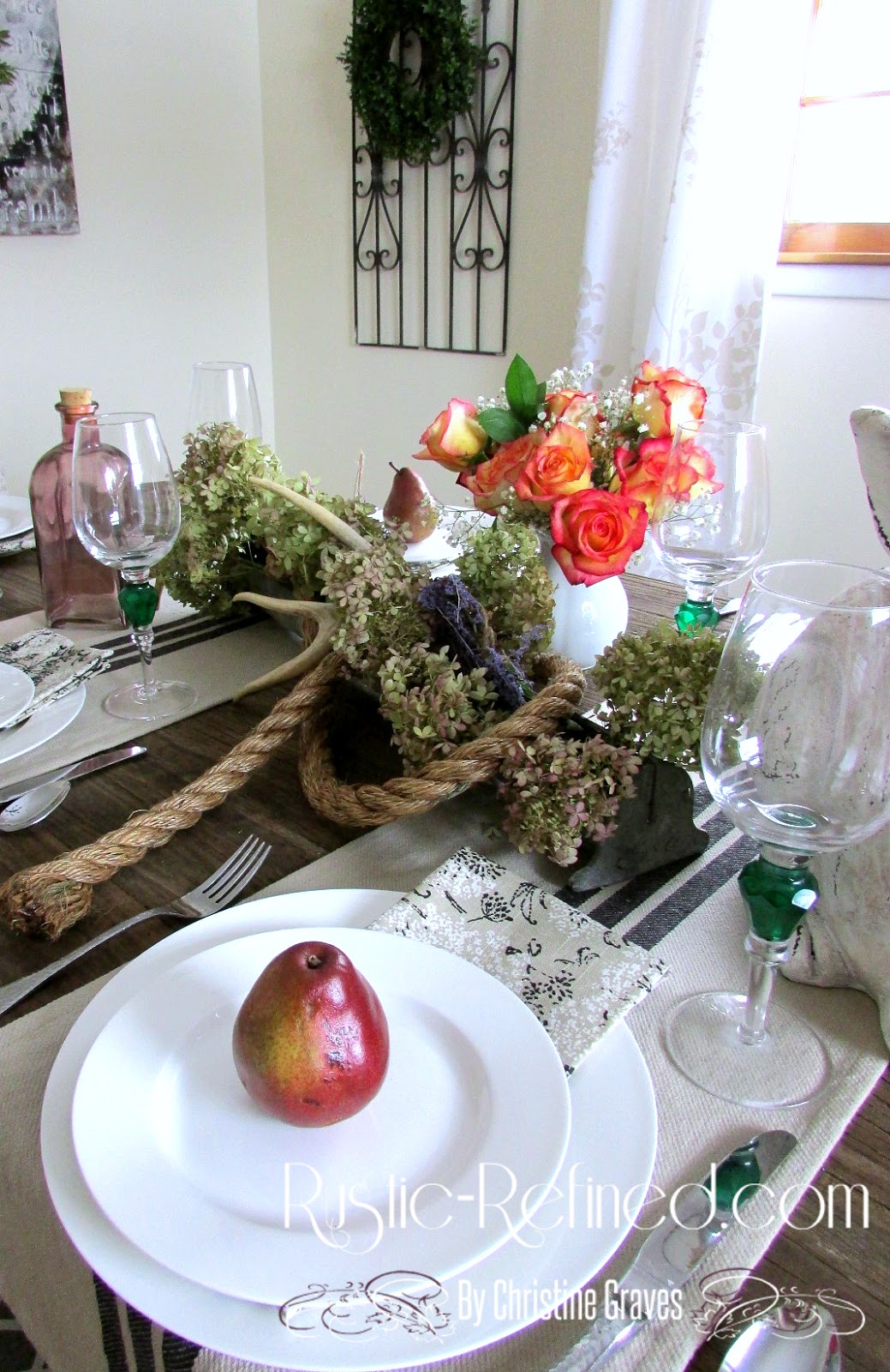 Rustic Tablescape for Spring | Rustic & Refined