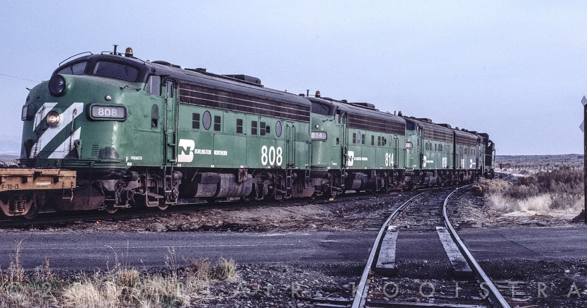 Big Bend Railroad History: BN F Units At Coulee City