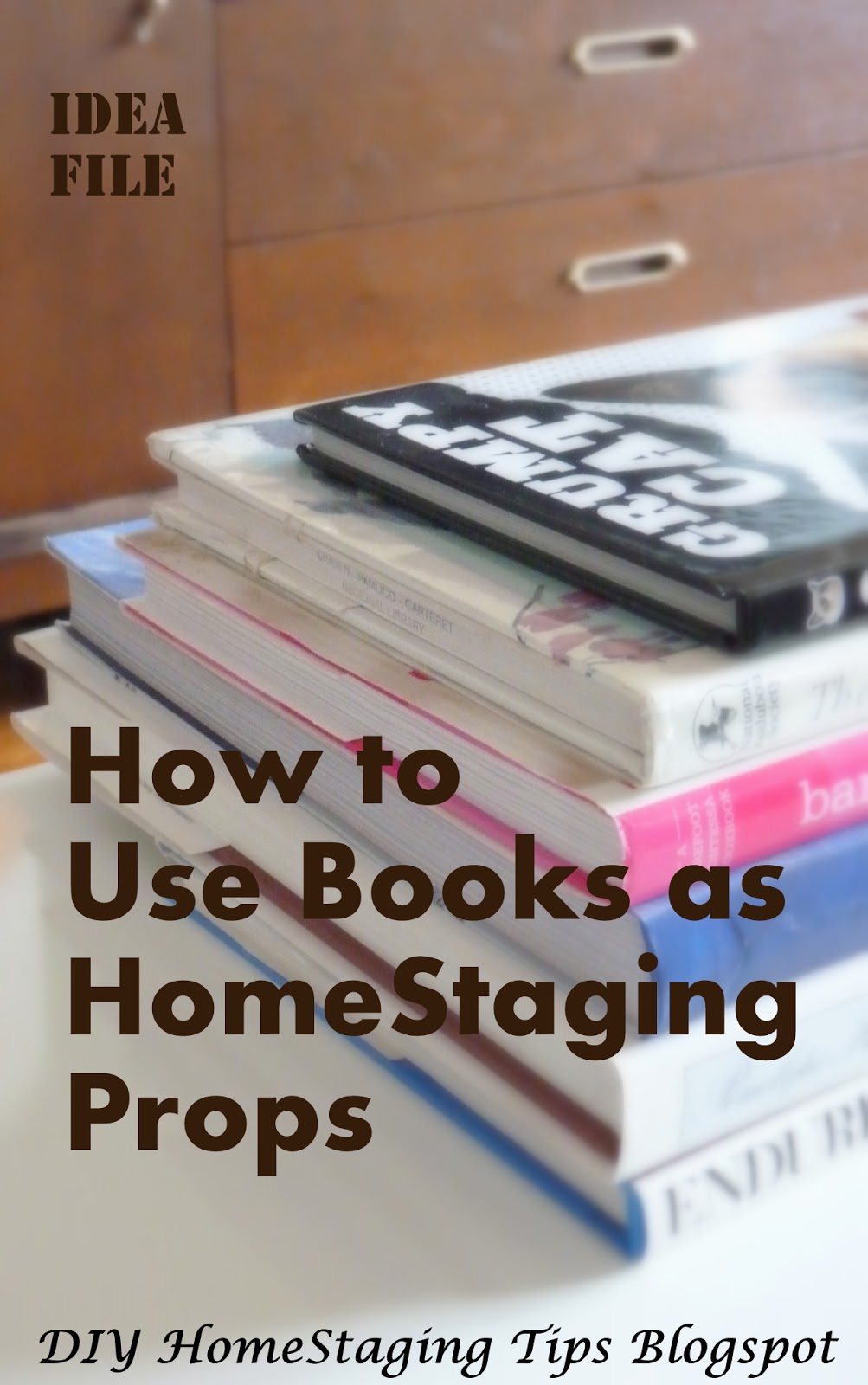 DIY Home Staging Tips: Stage Your Home with Books. Here's How. DIY Home Staging Tips: Stage Your Home with Books. Here's How.
