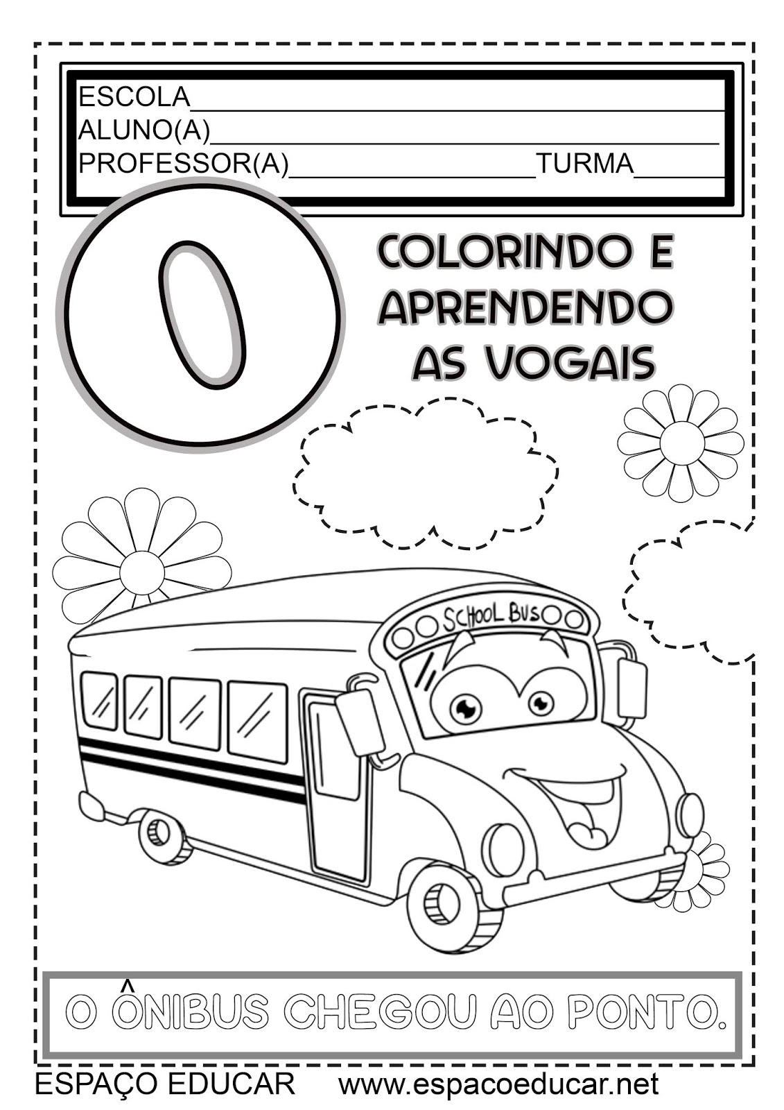 Vogal O Para Imprimir - RETOEDU