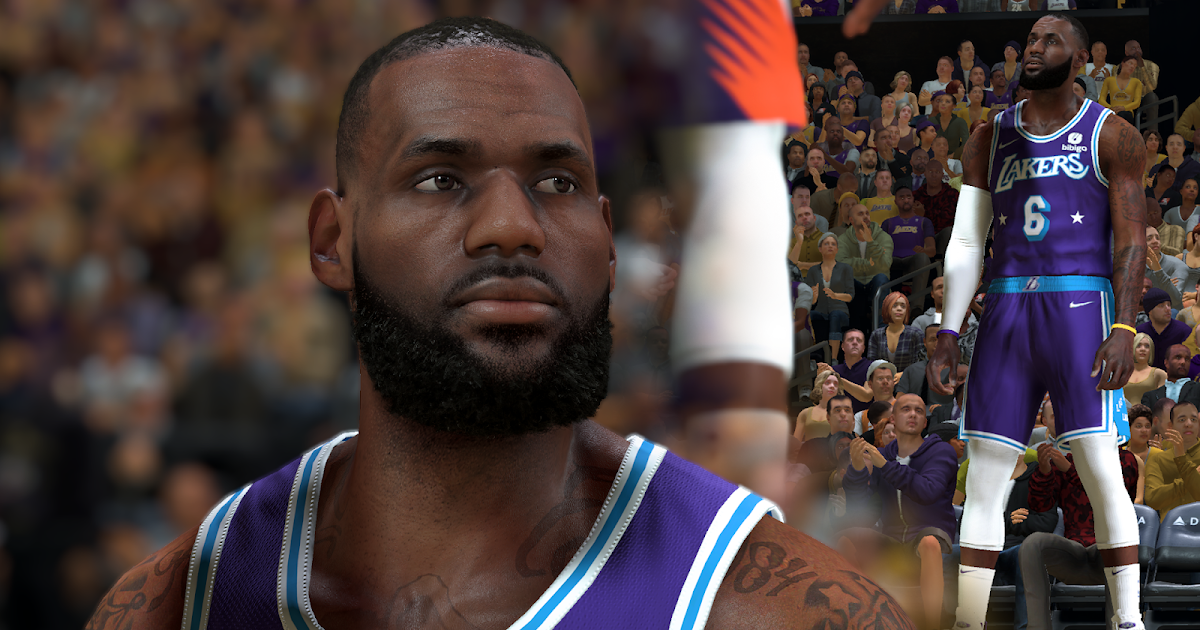 NBA 2K22 LeBron James Cyberface Update V2 and Body Model by PPP ...