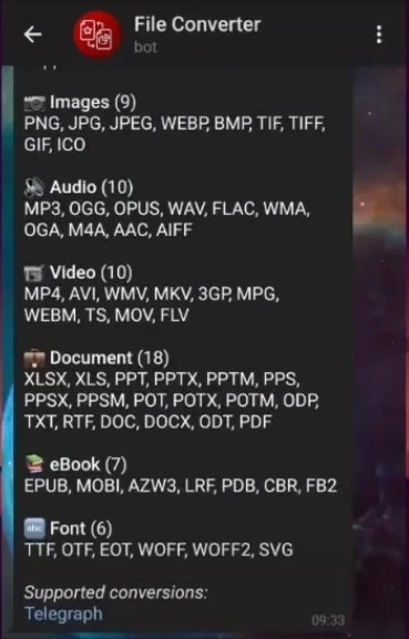 Bot Telegram Converter Files - Blogger Toraja