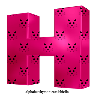 M. Michielin Alphabets: PINK CAT PUPPY ALPHABET, ICONS AND NUMBERS PNG