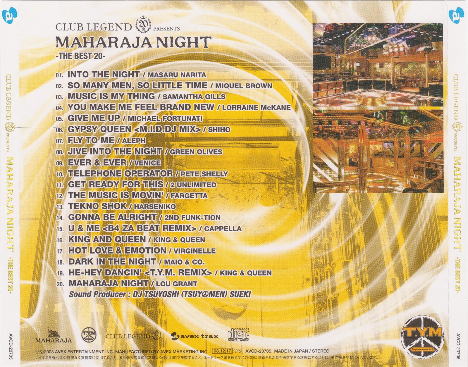 RETRO DISCO HI-NRG: Club Legend 20th Presents Maharaja Night - The Best ...