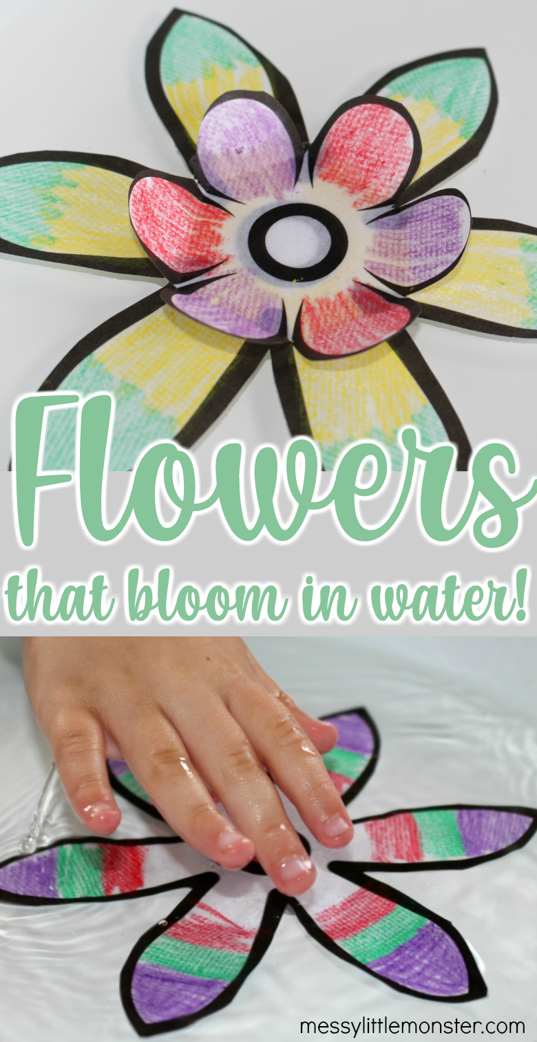 Magic Blooming Paper Flower Craft (& secret message stars!) - Messy ...