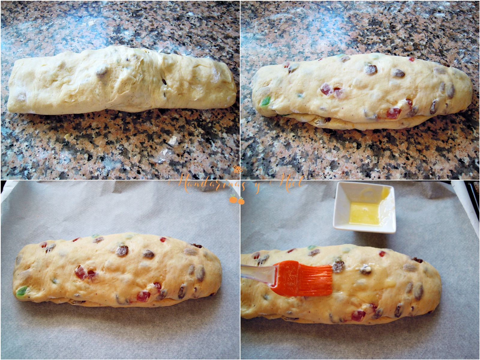 Stollen, pan dulce alemán de navidad | Mandarinas y miel