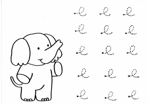 Imágenes y dibujos de las vocales para trazar