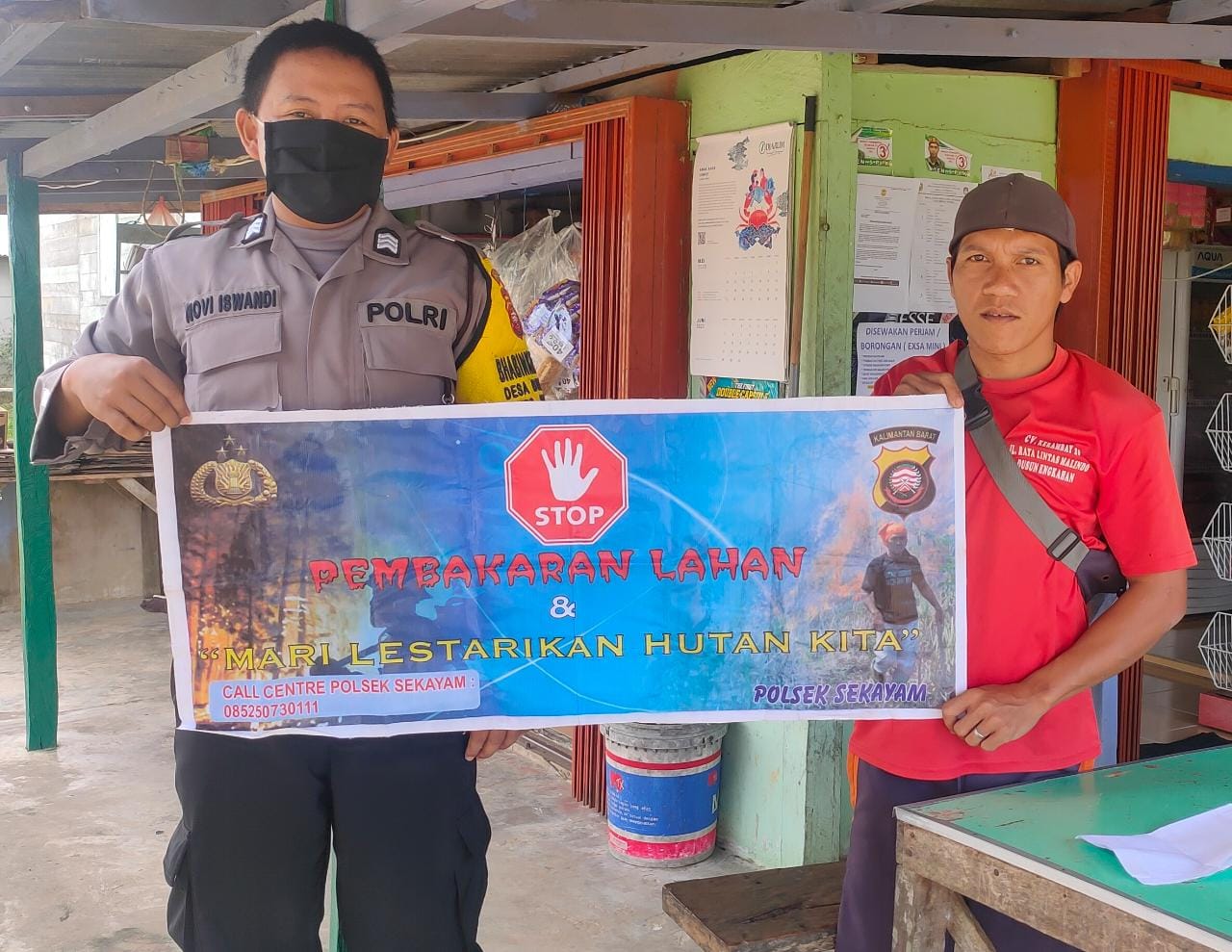 Brigpol Novi Iswandi Himbau Warga Jangan Membuka Lahan Dengan Cara di ...