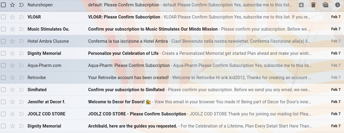 FRAUDULENT ACTIVITY & SPAM BOMBING - PART I