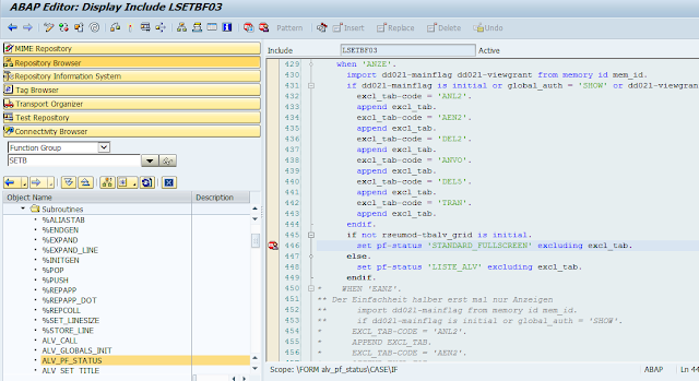All about SAP: Editing Table values in debugging mode