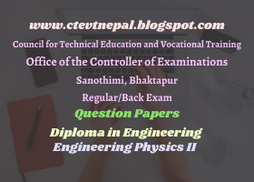 Engineering Physics II - 2nd Semester Questions Papers CTEVT | Diploma ...