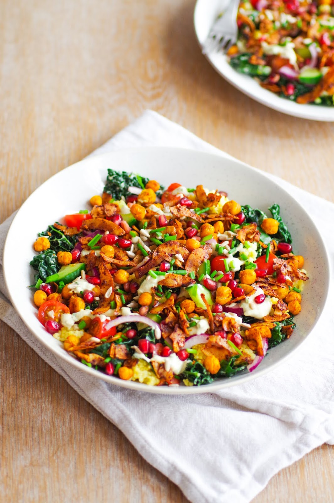 Turmeric Chickpea & Millet Salad |Euphoric Vegan