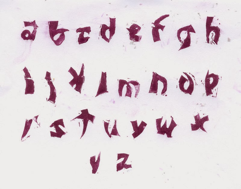 Making my own alphabet stamps