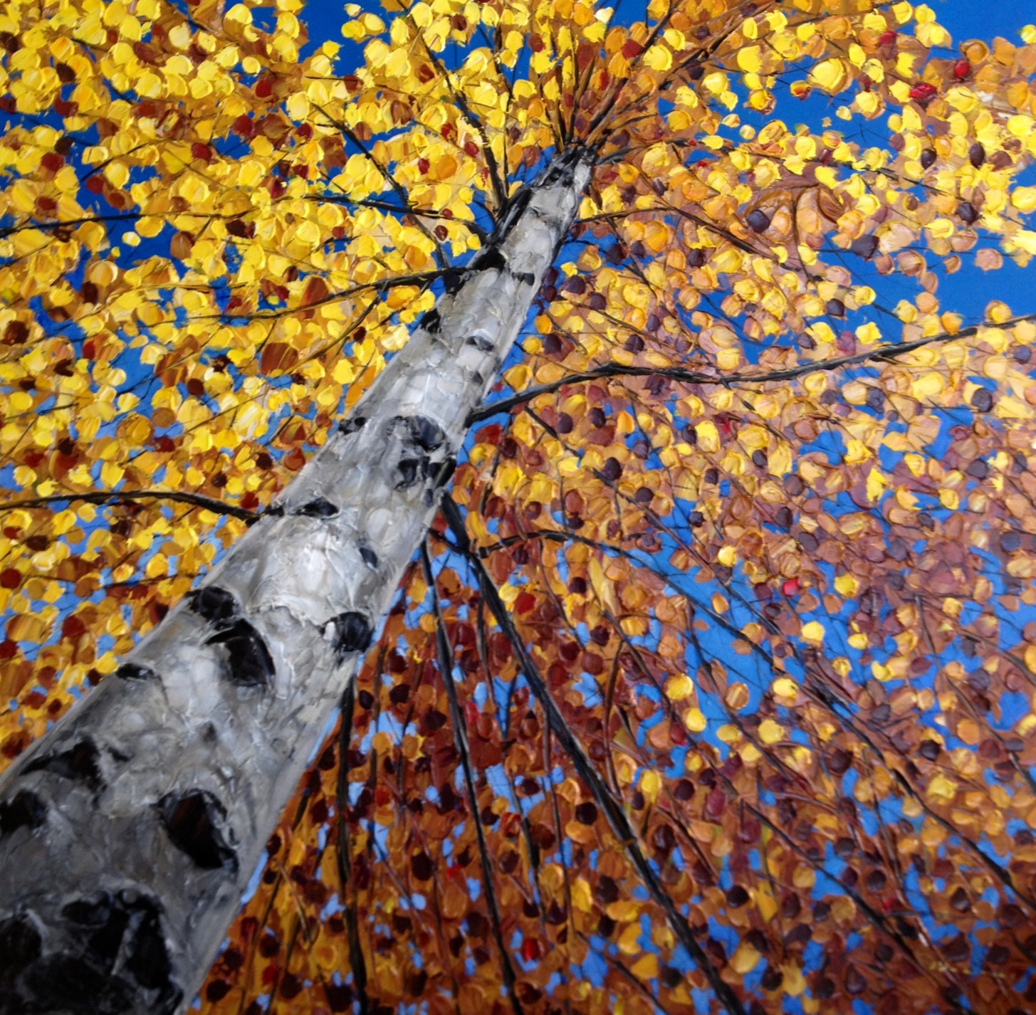 Aspen Paintings by Contemporary Aspen Artist Jennifer Vranes, Birch ...