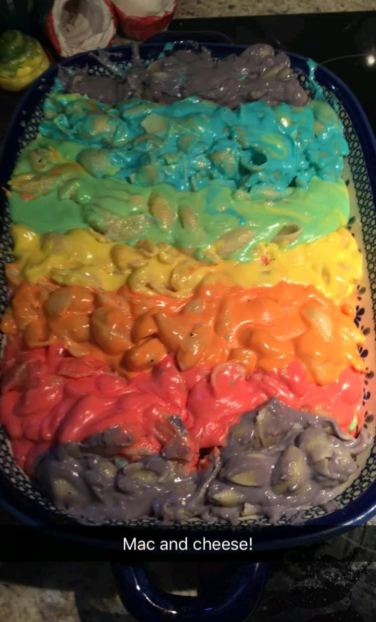 Rainbow Mac and Cheese