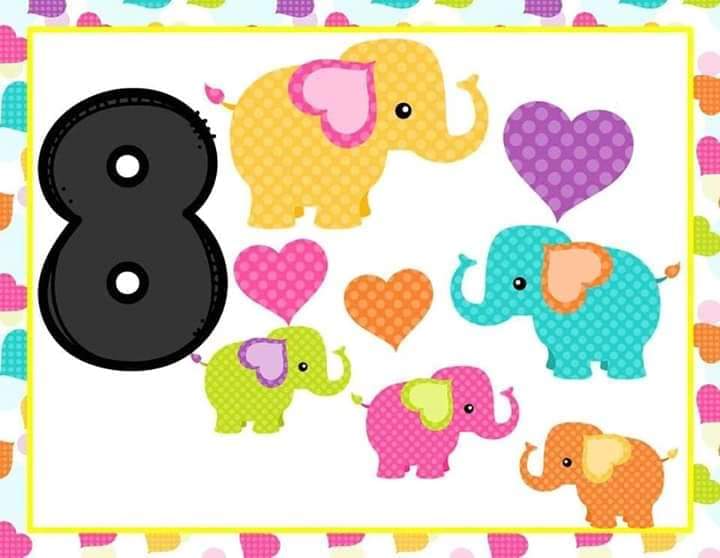 Cards numéricos Cards coloridos e ilustrados para trabalhar os números ...