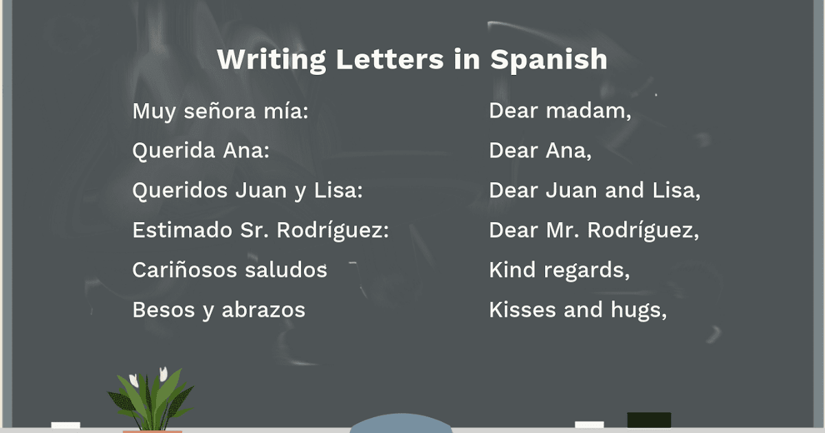 How To Start A Letter In Spanish ~ Thankyou Letter