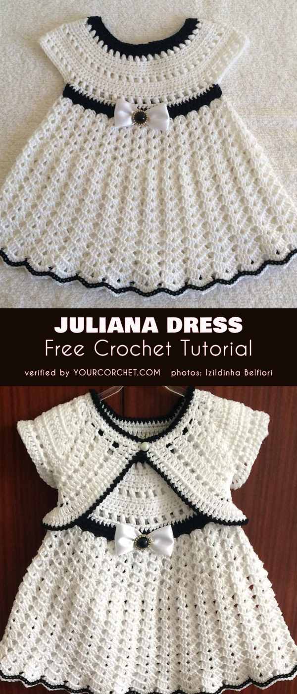 Crochet Baby Party Dress Free Pattern - Ovie Media