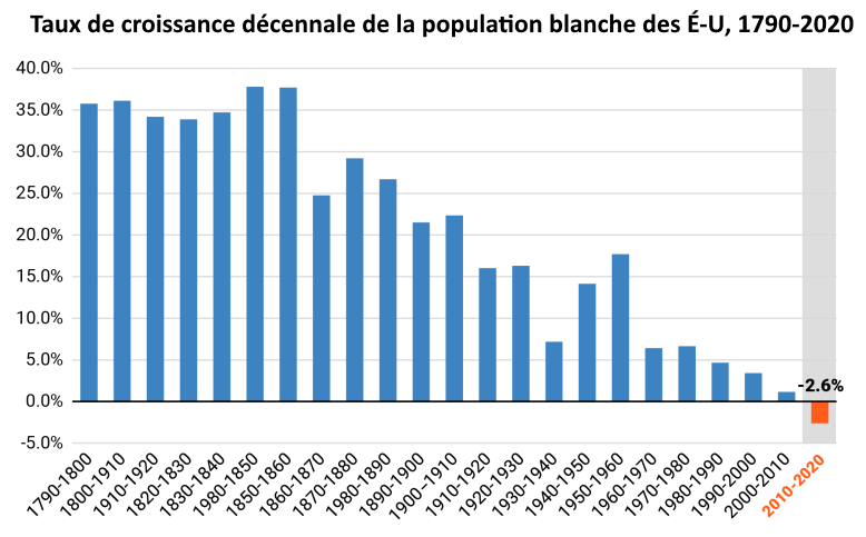Recensement 2020 Aux États Unis — 5 Millions De Blancs En Moins Par