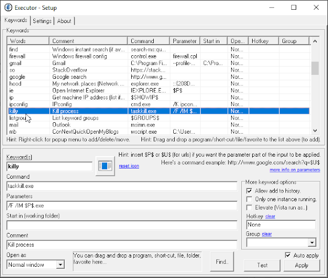 Executor: My preferred App Launcher | Thierry Dalon's Blog