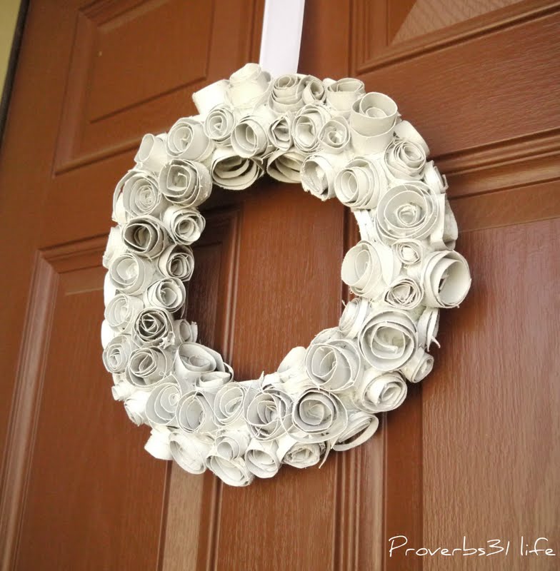 Proverbs 31 Life: Toilet Paper Roll Wreath