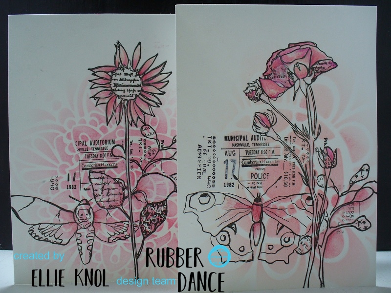 Inky Wild Doodle Collagestamping by Ellie Knol