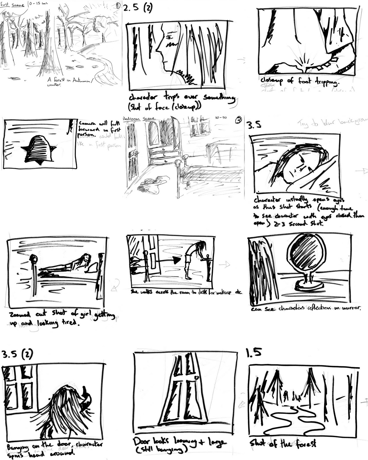 Scoffs DFGA Blog: Full 1st Poem Storyboard