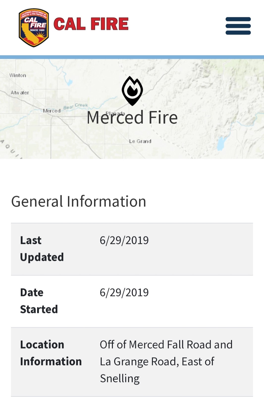 John Chiv: CALFire crews working on over 100 acres fire in Merced County