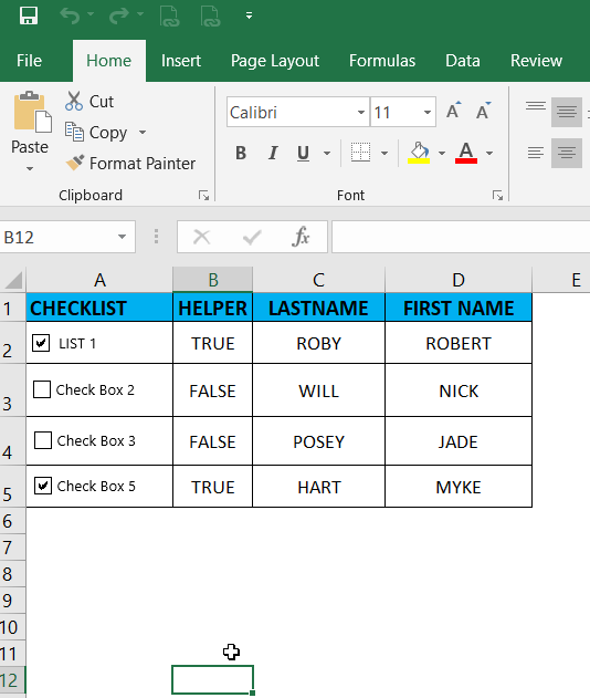 Excel Spreadsheets Help How To Hide Checkboxes And Rows In Excel With Vba